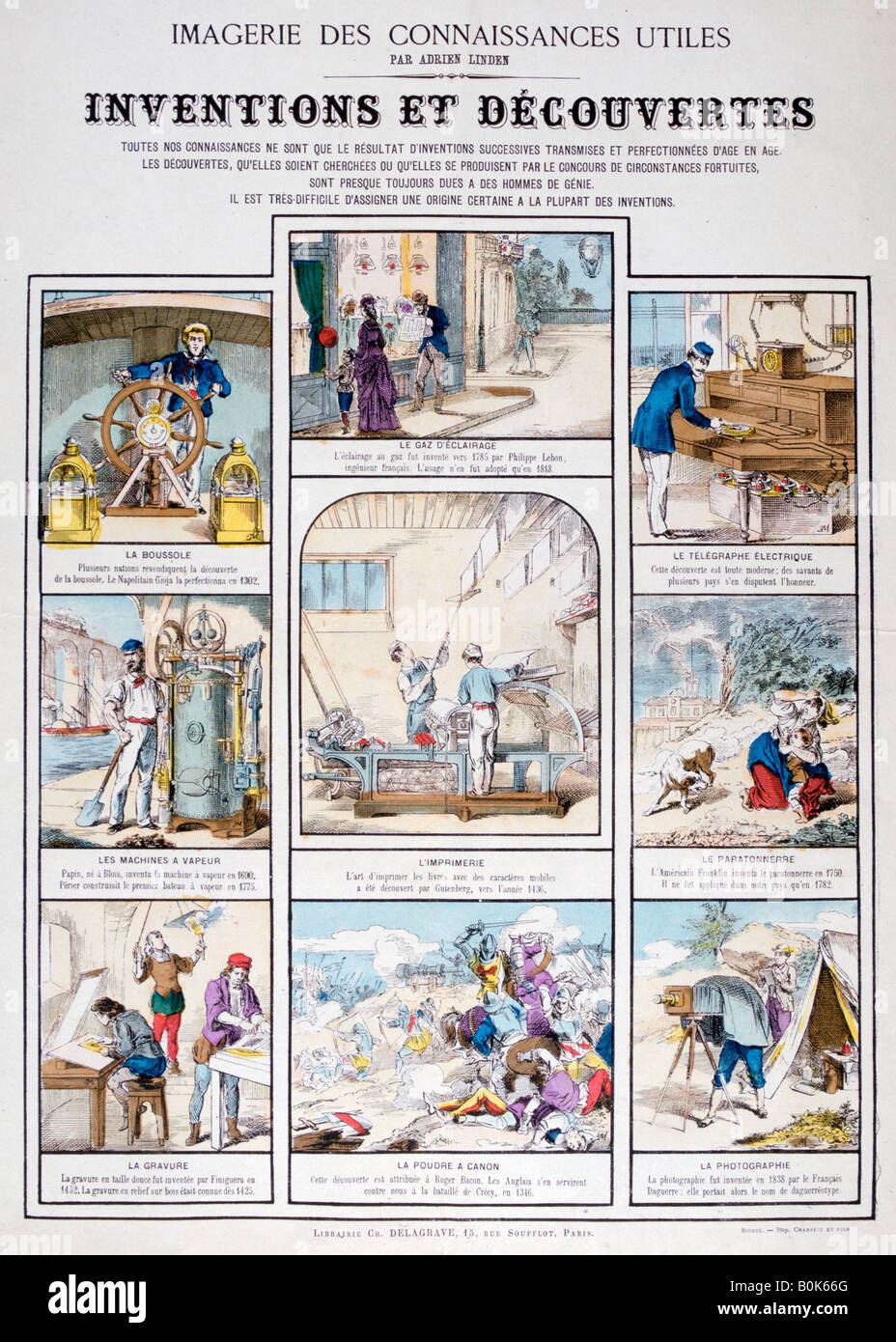 Discoveries and inventions of the 19th century hi-res stock photography ...