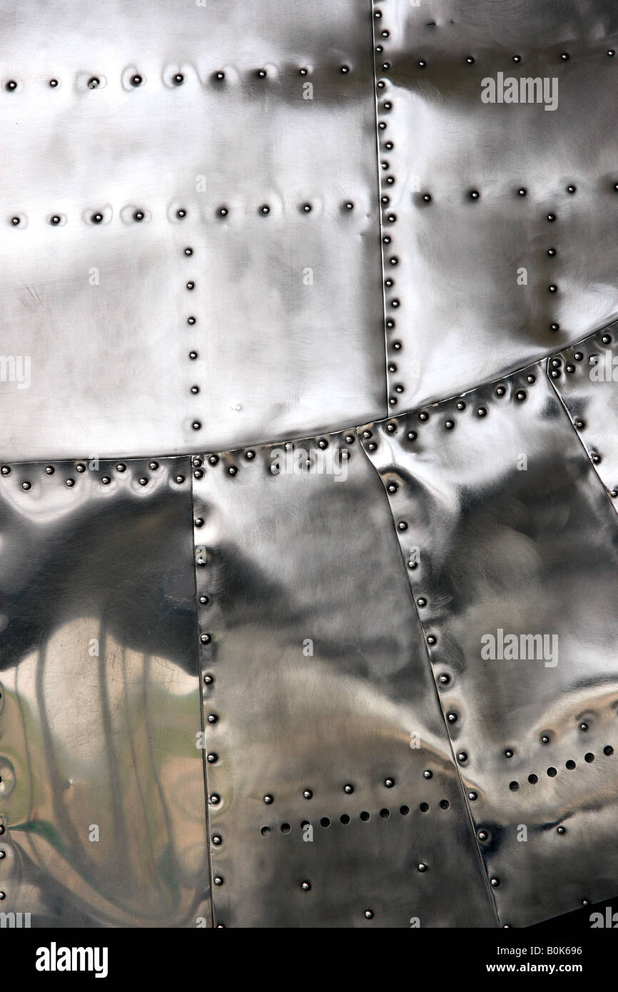 The stressed skin of a Liberator bomber at the Imperial War Museum at ...