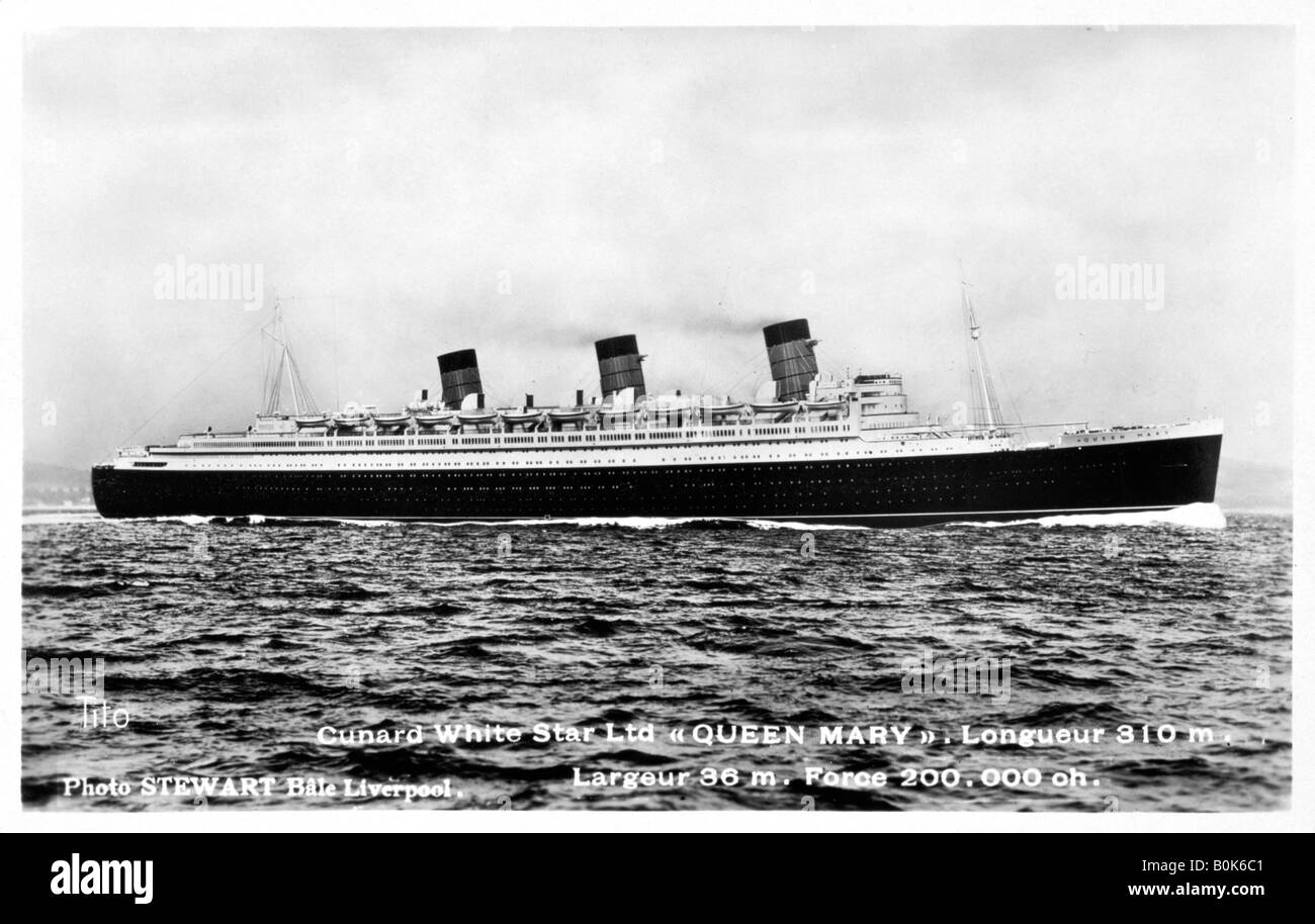 Rms lusitania british ocean liner hi-res stock photography and images ...