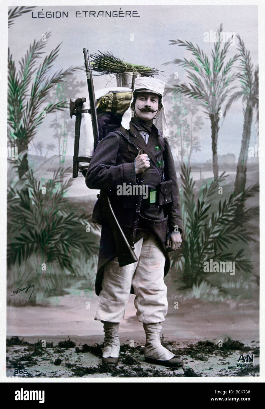 French Foreign legionnaire, c1900. Artist: J Geiser Stock Photo - Alamy