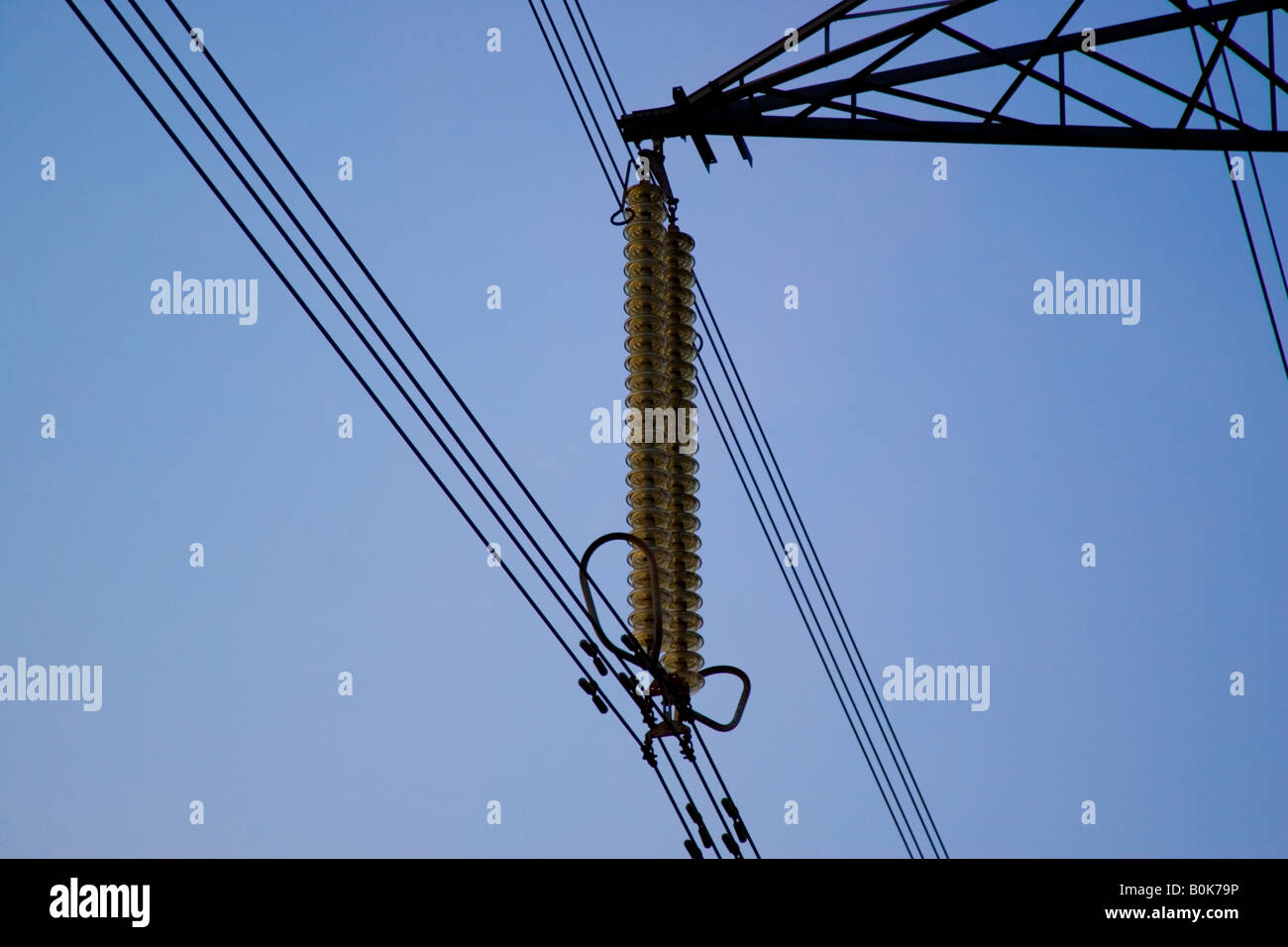 Electricity pylon insulators hi-res stock photography and images - Alamy