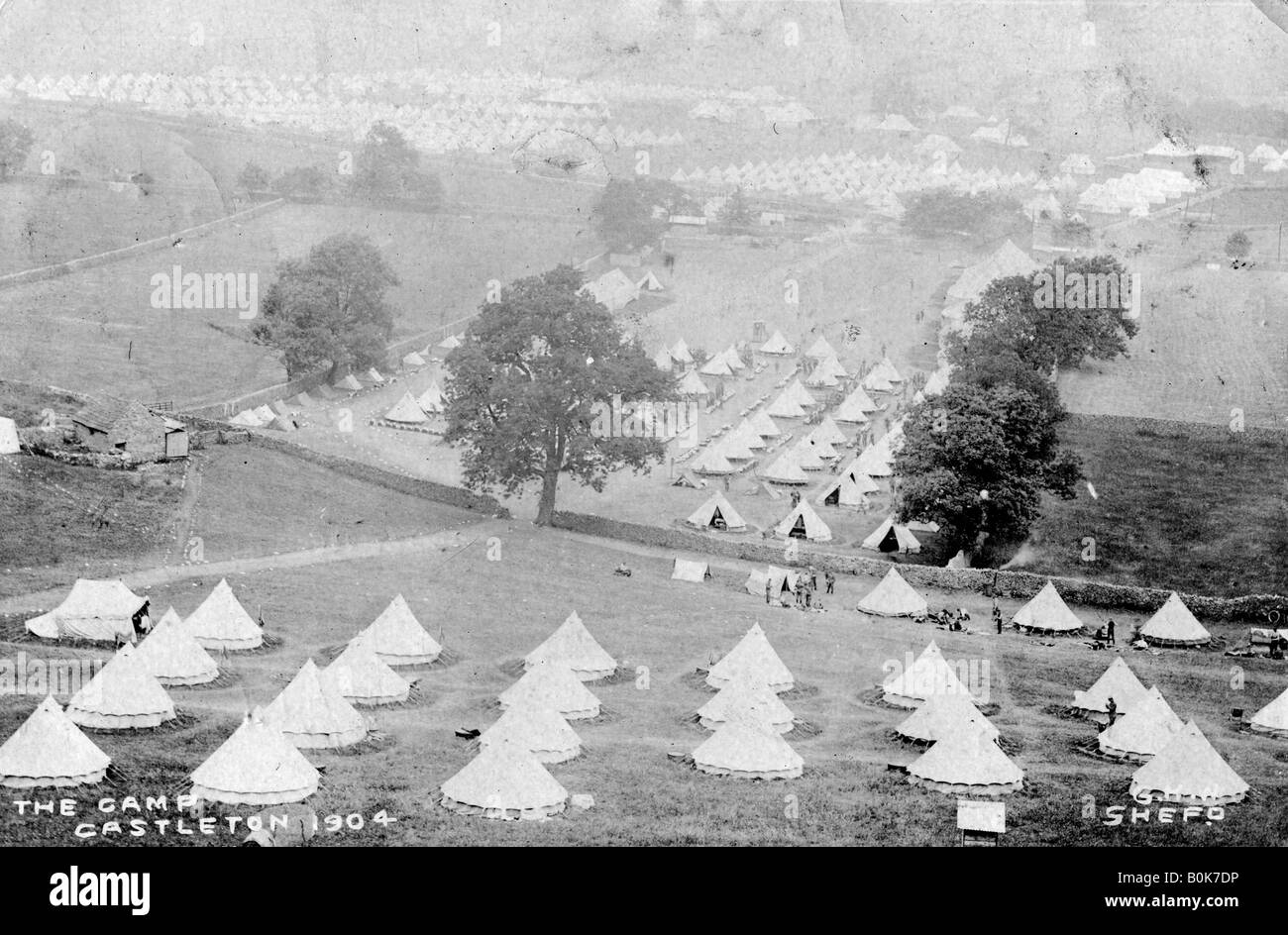 Tents at Castleton, 1904.Artist: Shefo Stock Photo - Alamy