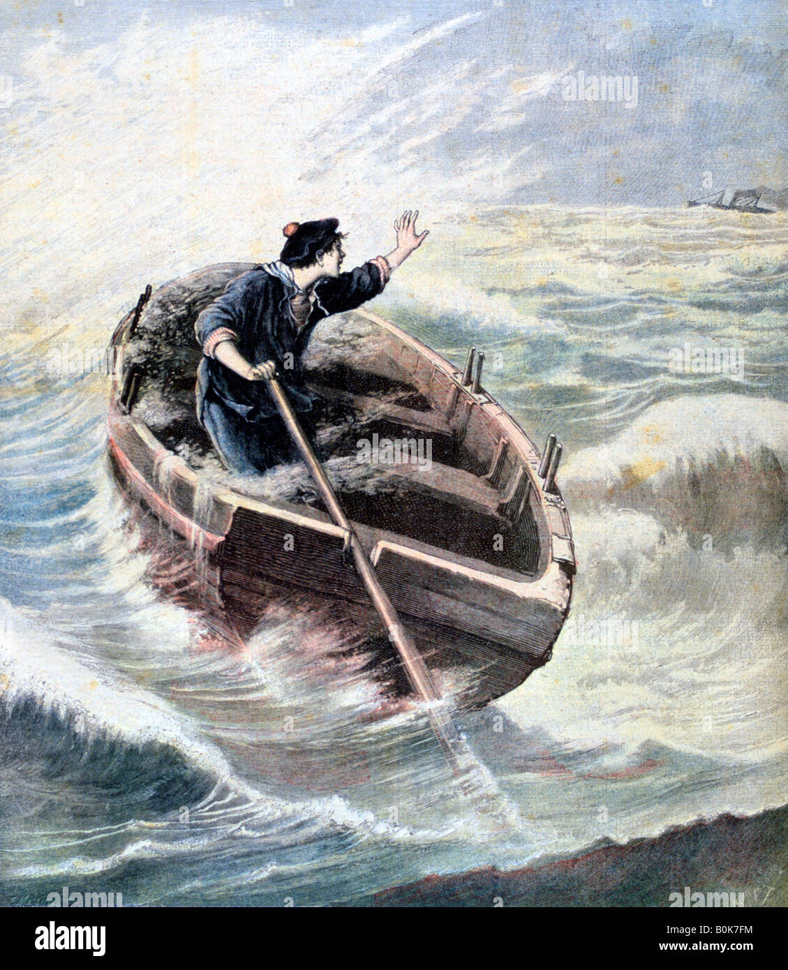 'Lost at Sea', 1891. Artist: Henri Meyer Stock Photo - Alamy