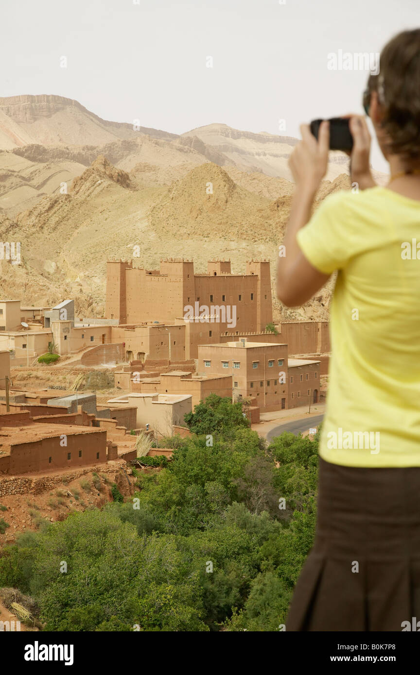 Woman Photographing Ruins Stock Photo - Alamy