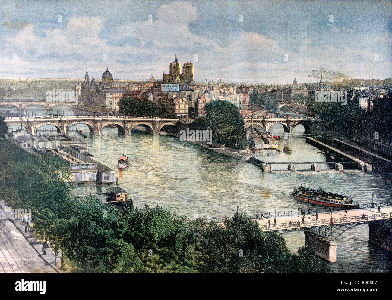 View of Paris, 1892. Artist: Henri Meyer Stock Photo - Alamy