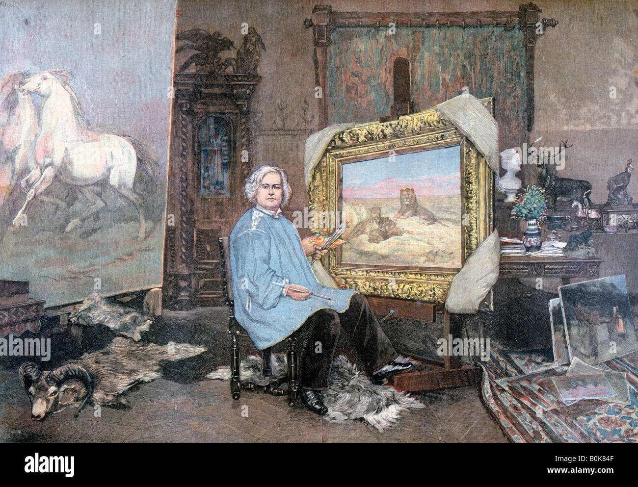 'Rosa Bonheur in Her Studio', 1893. Artist: Unknown Stock Photo - Alamy