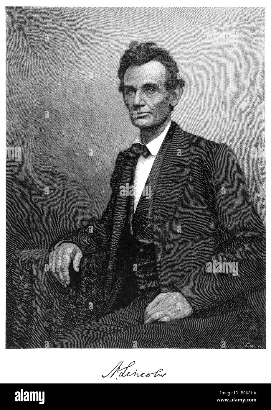 President abraham lincoln and civil war Black and White Stock Photos ...