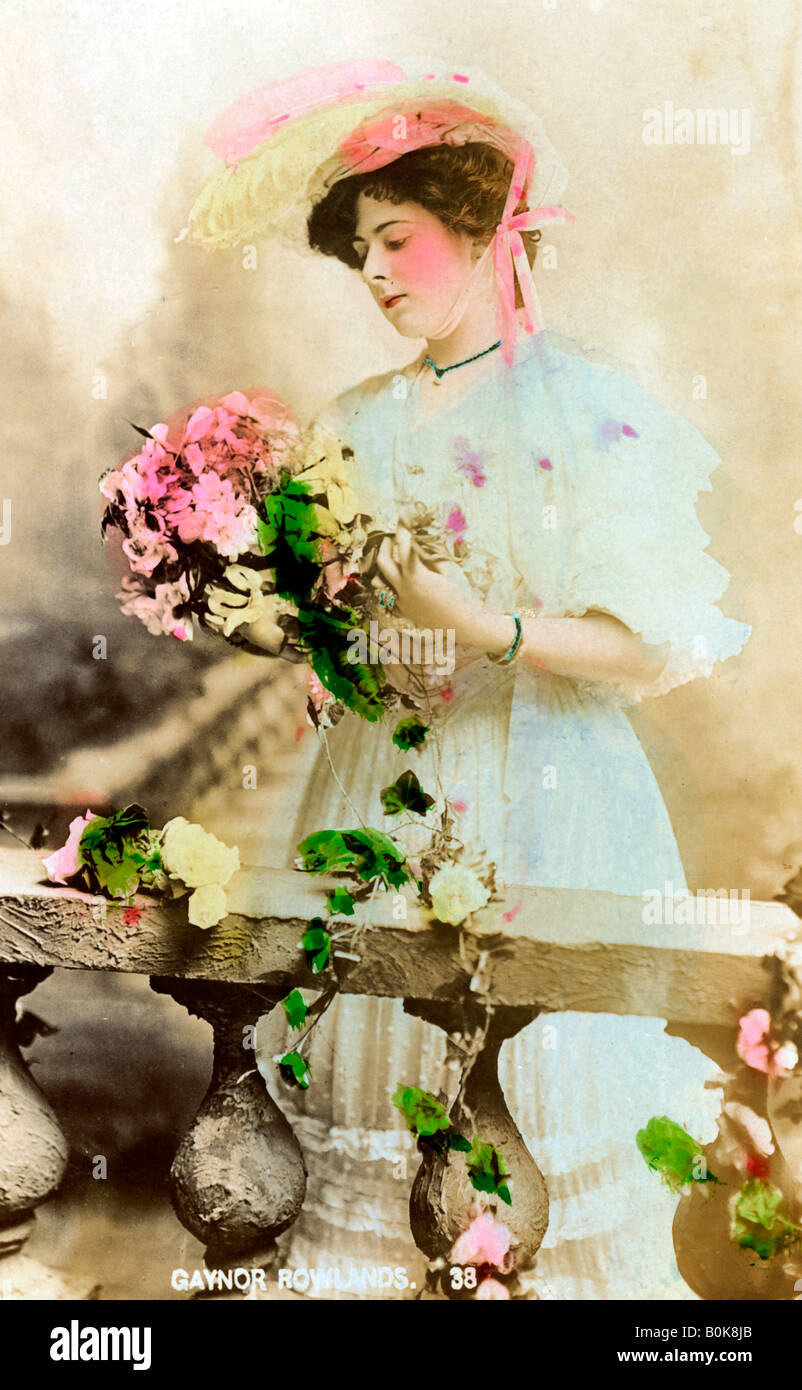 Gaynor Rowlands (1883-1906), English actress, early 20th century ...