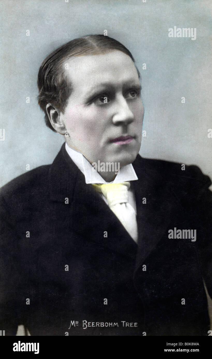 Herbert Beerbohm Tree (1852-1917), English actor and theatre manager ...