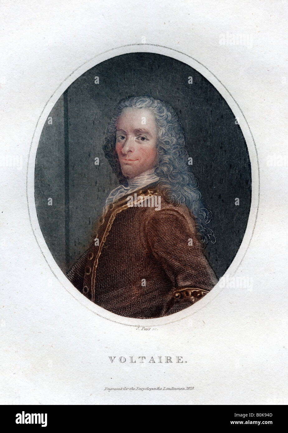 Francois Marie Arouet Voltaire, 18th century French writer and satirist ...