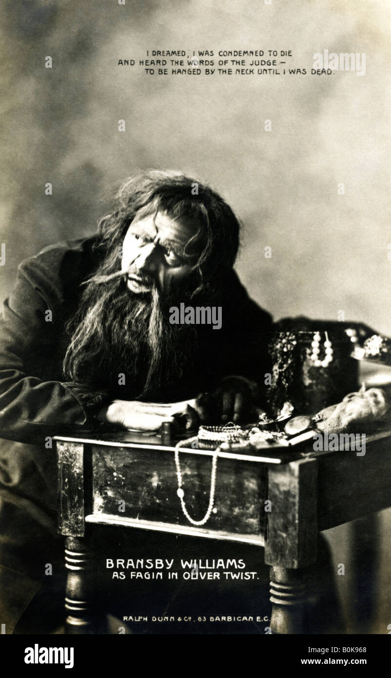 Bransby Williams (1870-1961), British actor, early 20th century.Artist ...