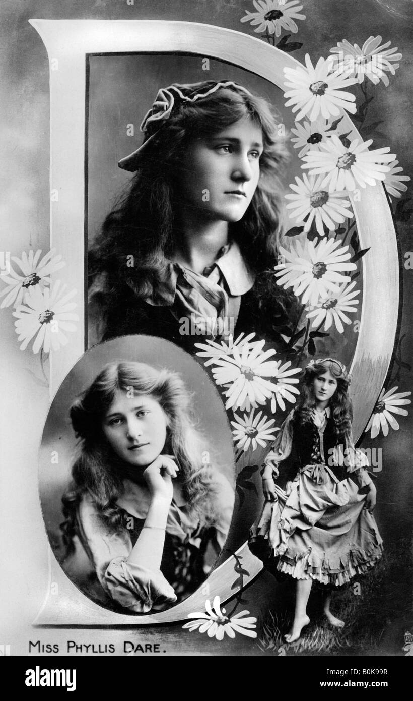 Phyllis Dare (1890-1975), English actress, 1905. Artist: Unknown Stock Photo - Alamy