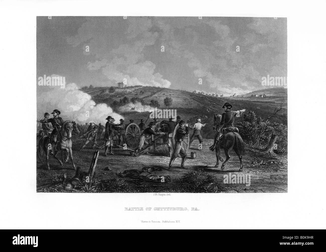 Gettysburg battle artillery Black and White Stock Photos & Images - Alamy