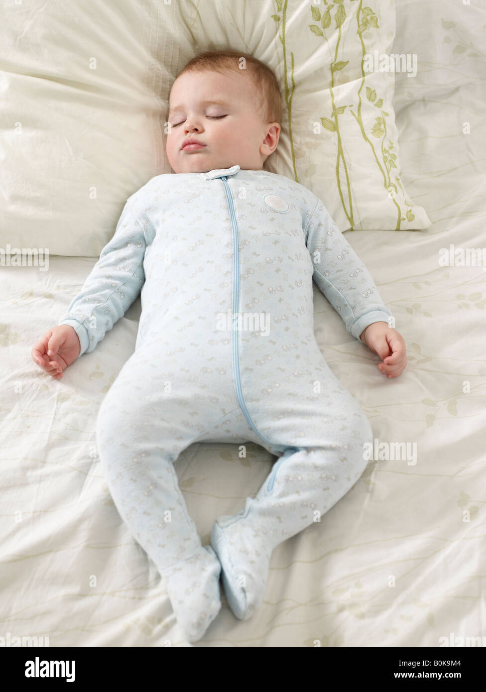 Baby Boy Sleeping Stock Photo - Alamy