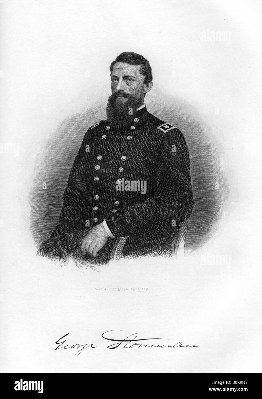 George Stoneman, Union cavalry general, 1862-1867.Artist: Brady Stock ...