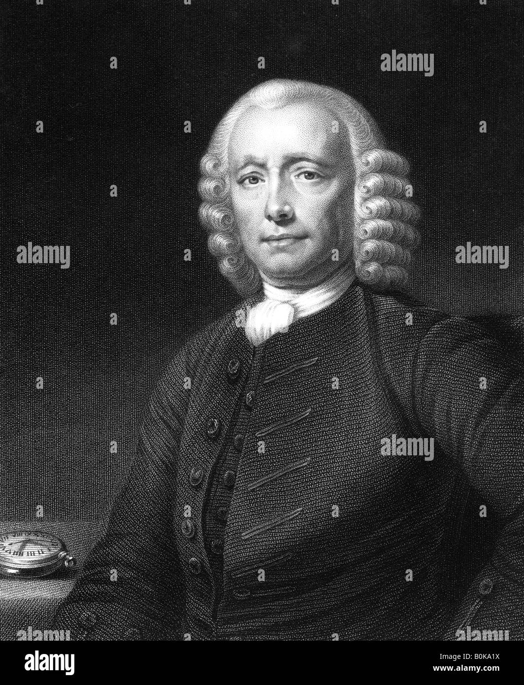 John Harrison, English clock maker, 1768.Artist: W Holl Stock Photo - Alamy