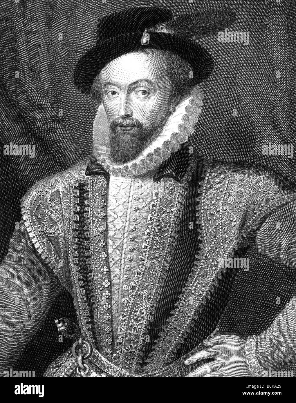 Sir Walter Raleigh, English writer, poet, courtier, adventurer and ...