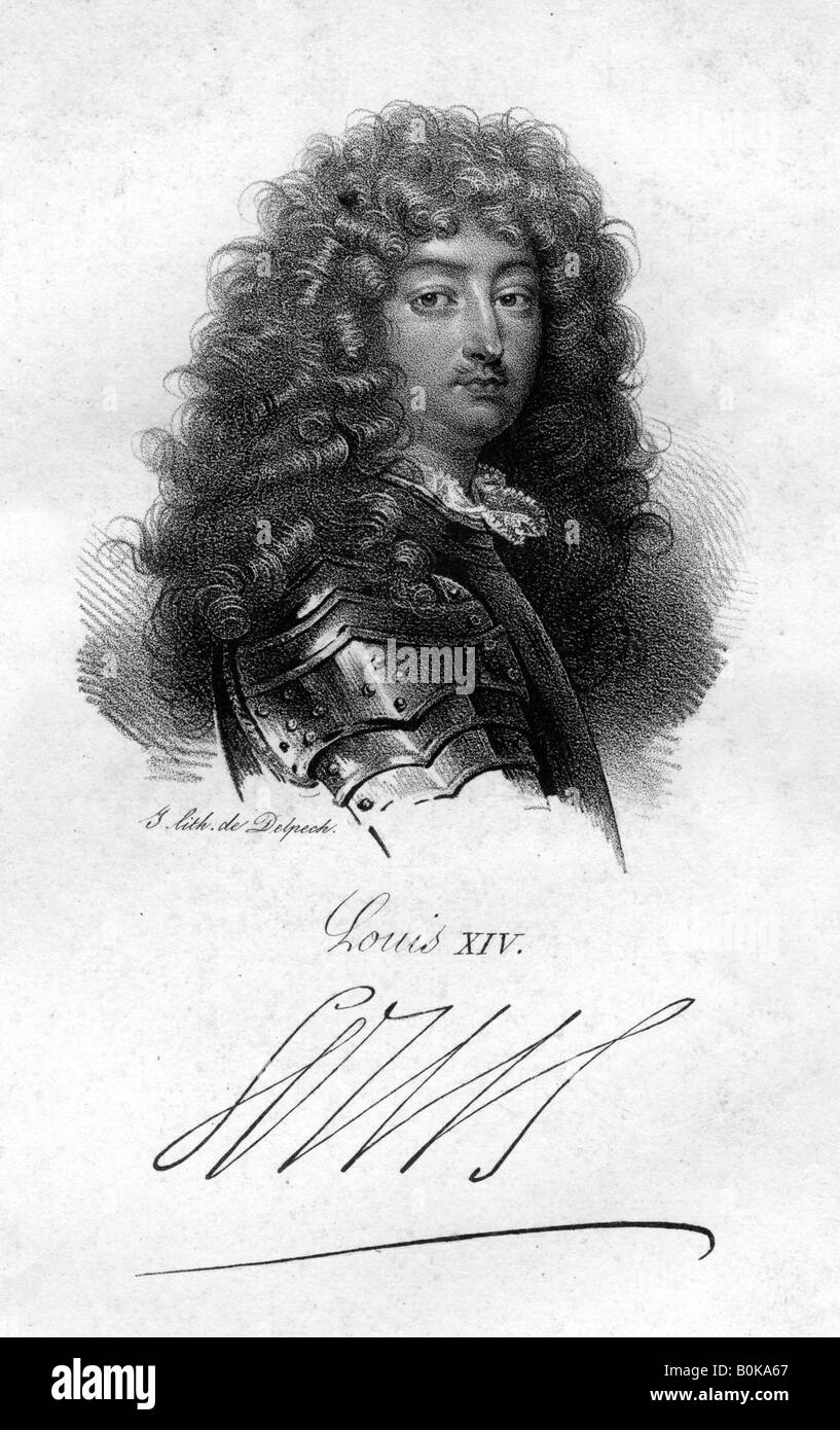 Louis XIV, King of France, (19th century).Artist: King Louis XIV of ...