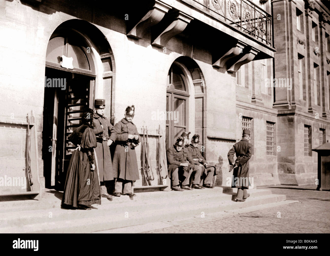 Guards, Amsterdam, 1898.Artist: James Batkin Stock Photo - Alamy