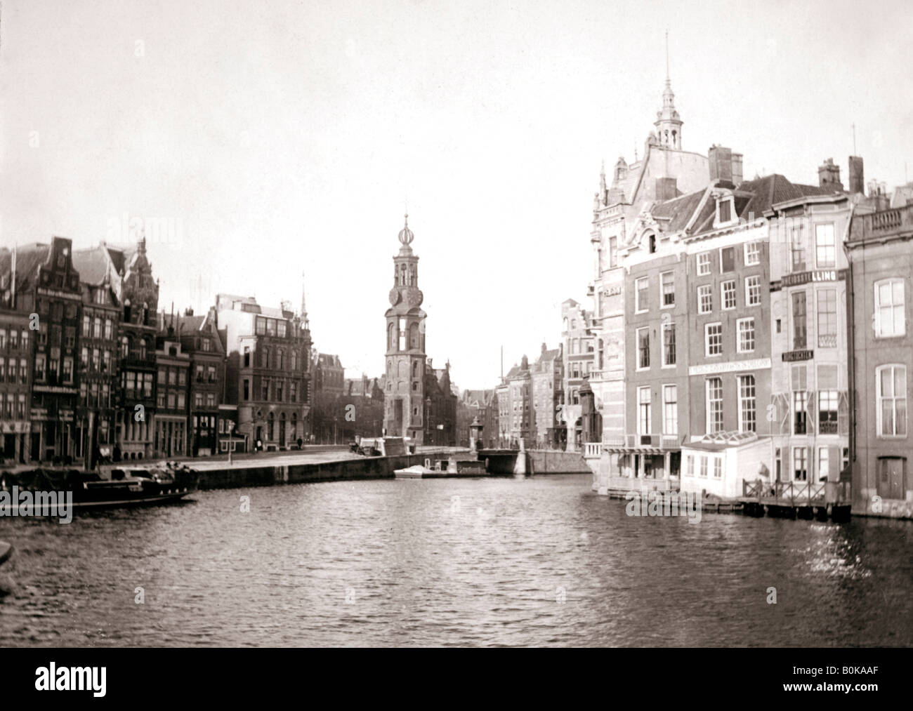 Canal, Amsterdam, 1898.Artist: James Batkin Stock Photo - Alamy