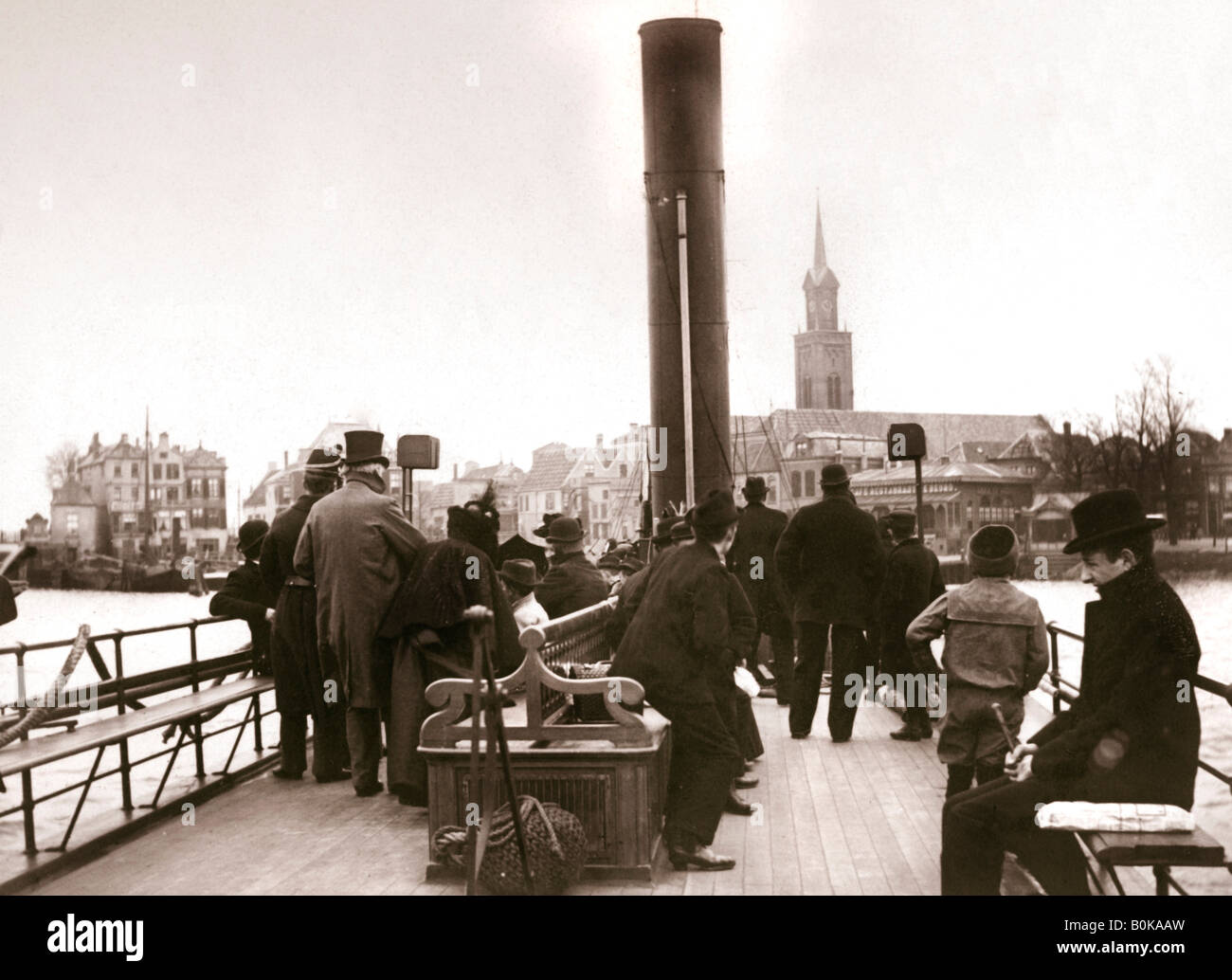 Ferry passengers, Laandam, 1898.Artist: James Batkin Stock Photo - Alamy