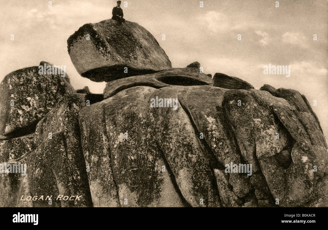 Logan Rock, 20th Century. Artist: Unknown Stock Photo - Alamy