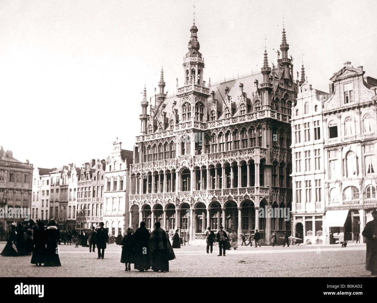 Market Square, Brussels, 1898.Artist: James Batkin Stock Photo - Alamy