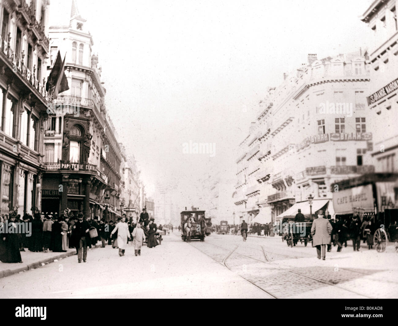 Street scene, Brussels, 1898.Artist: James Batkin Stock Photo - Alamy