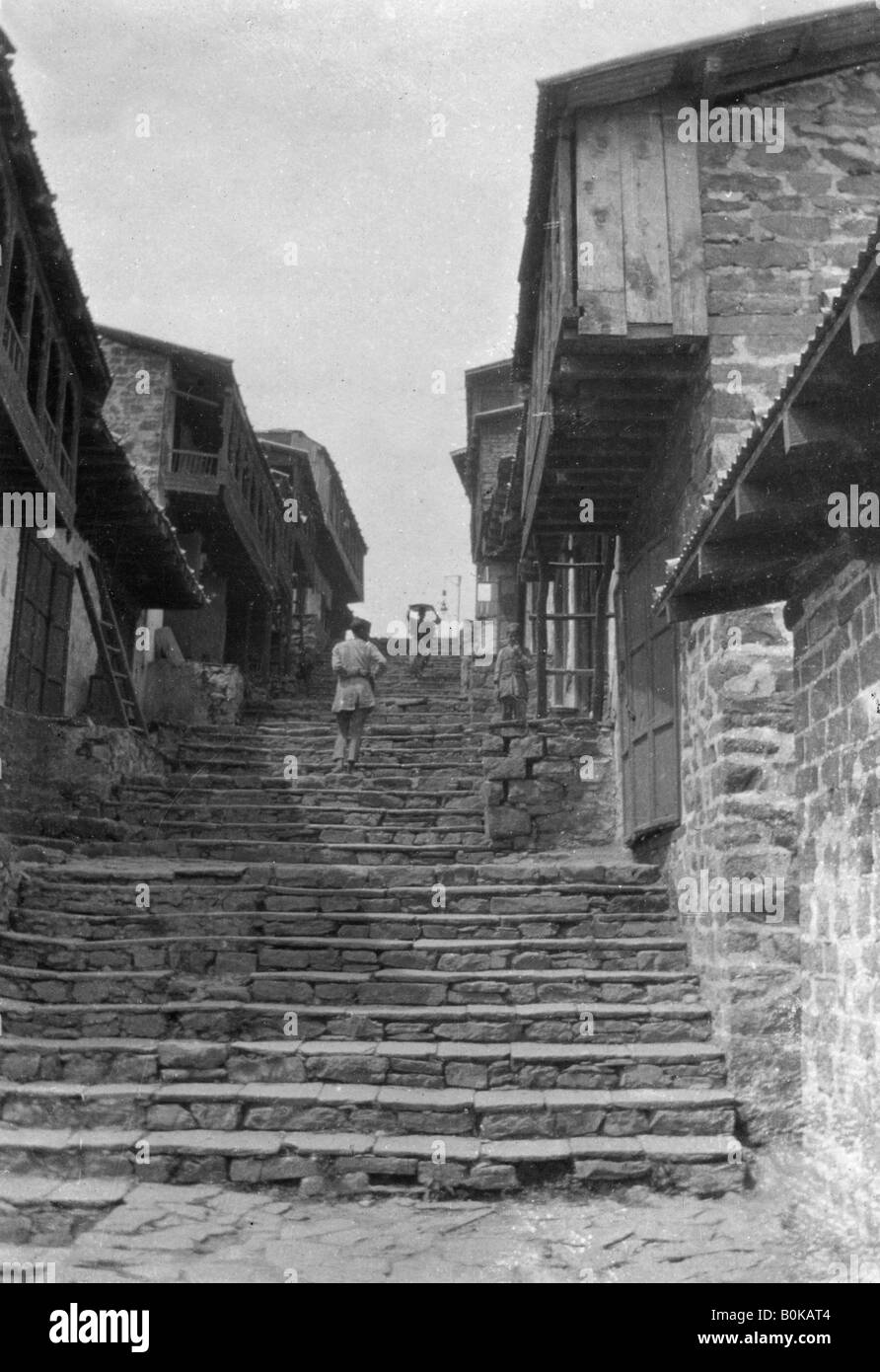 Steps leading to the kailana bazaar, India, 1917. Artist: Unknown Stock ...