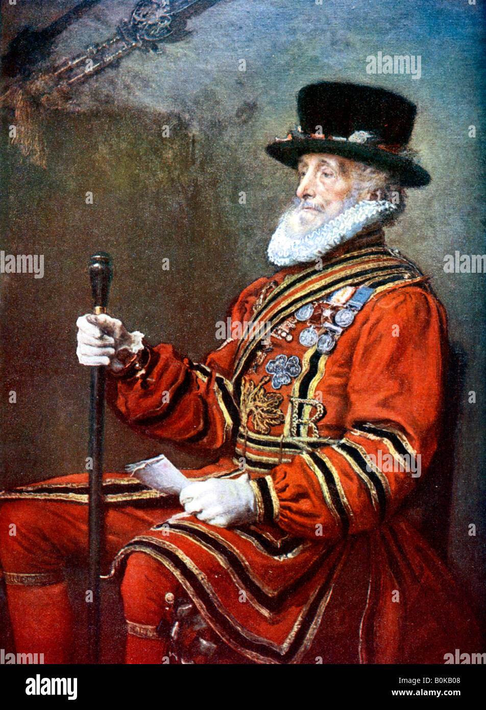 A Yeoman of the Guard, c1905. Artist: Unknown Stock Photo - Alamy