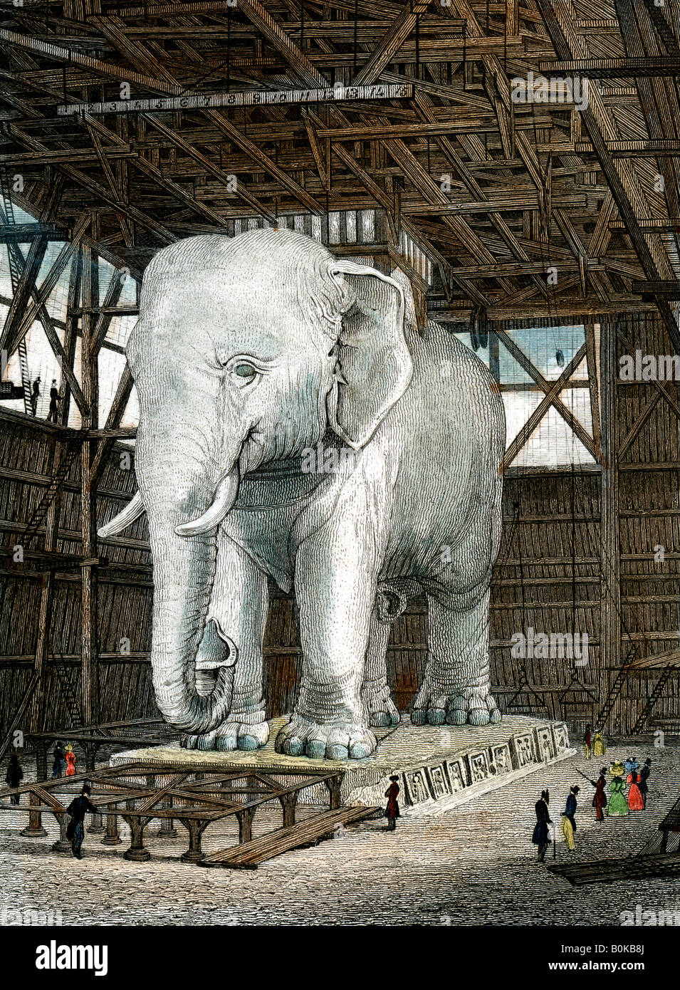 Model of the Elephant of the Place de la Bastille, c1834.Artist: Fenner ...