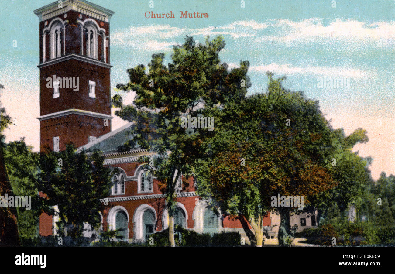 Christ Church, Muttra, India, 20th century. Artist: Unknown Stock Photo ...