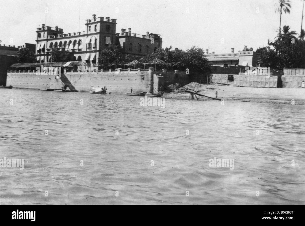 British general headquarters, Baghdad, Mesopotamia, WWI, 1918. Artist ...