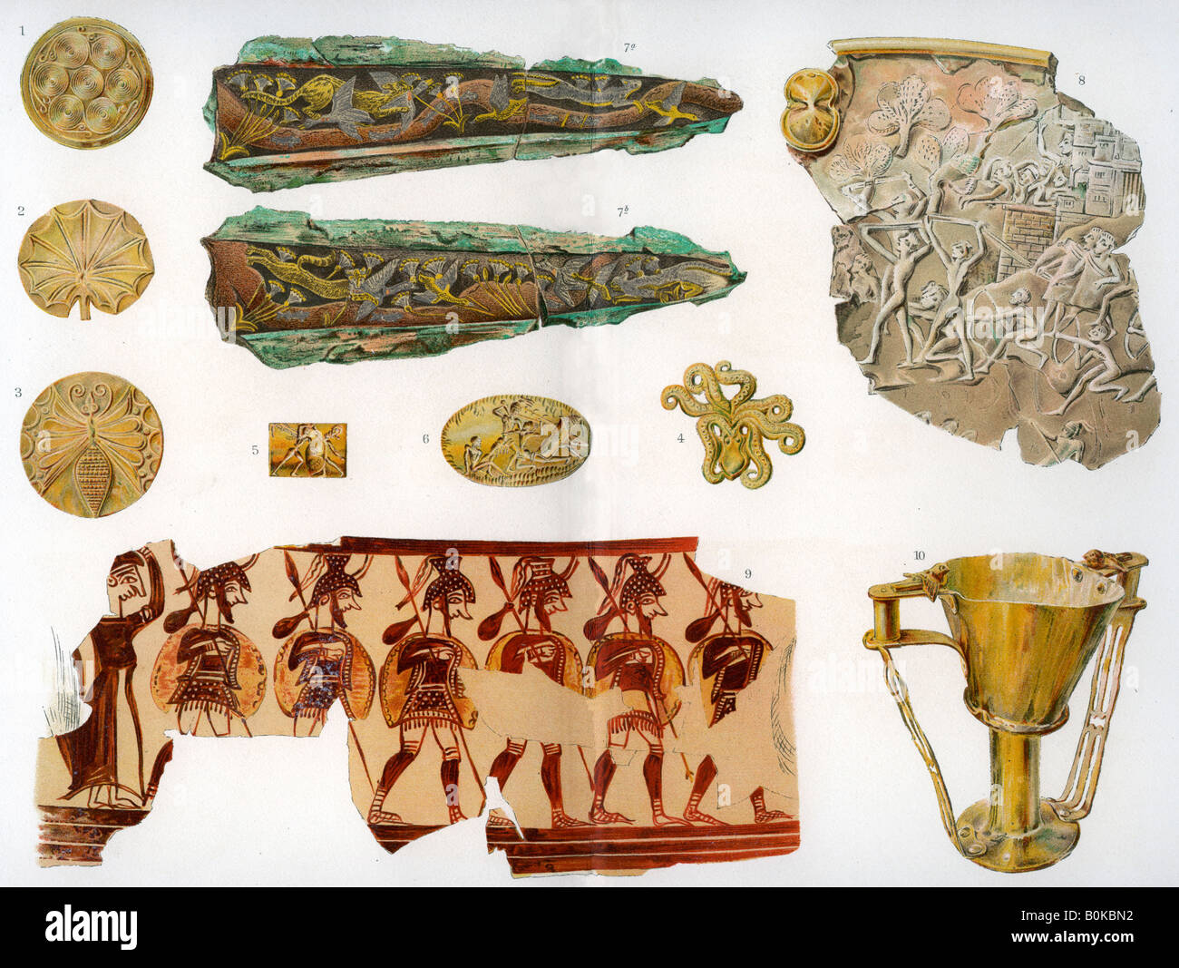 Mycenean pottery hi-res stock photography and images - Alamy