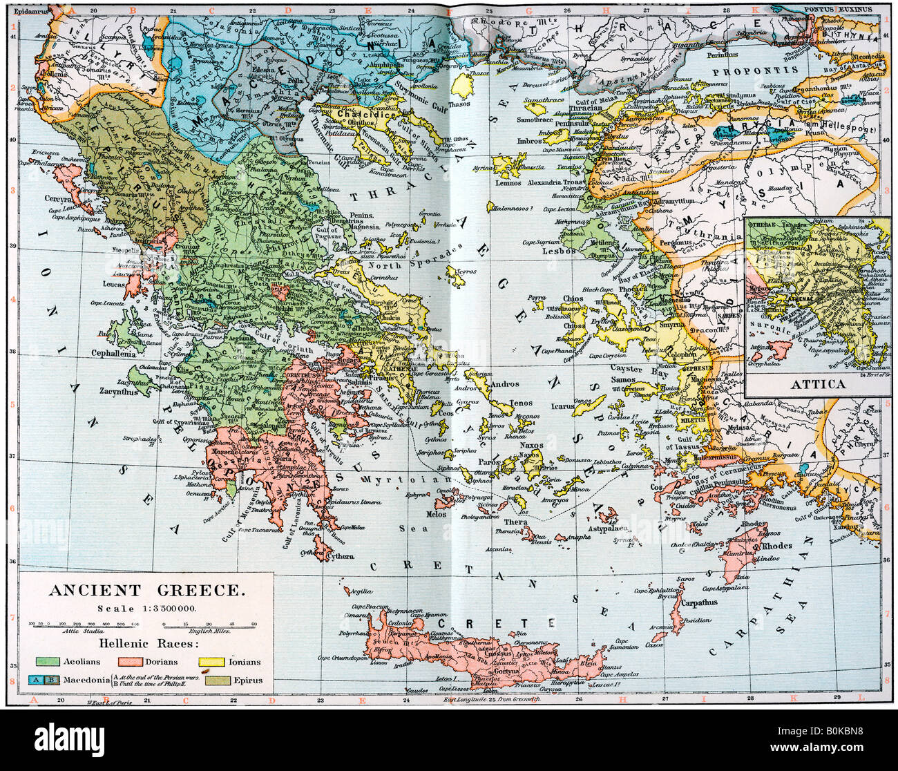 Ancient greece map hi-res stock photography and images - Alamy