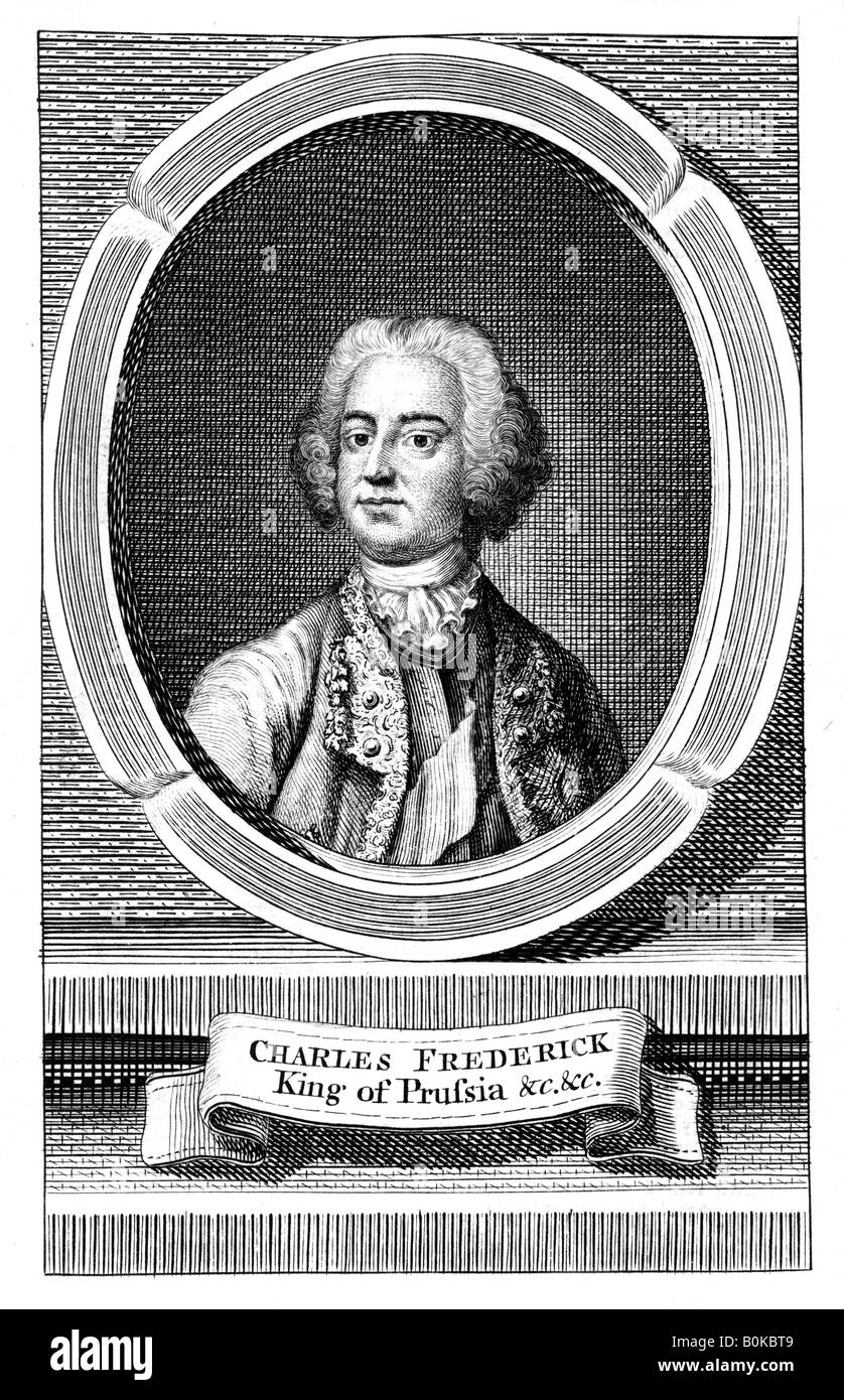 Frederick William I, King of Prussia. Artist: Unknown Stock Photo - Alamy