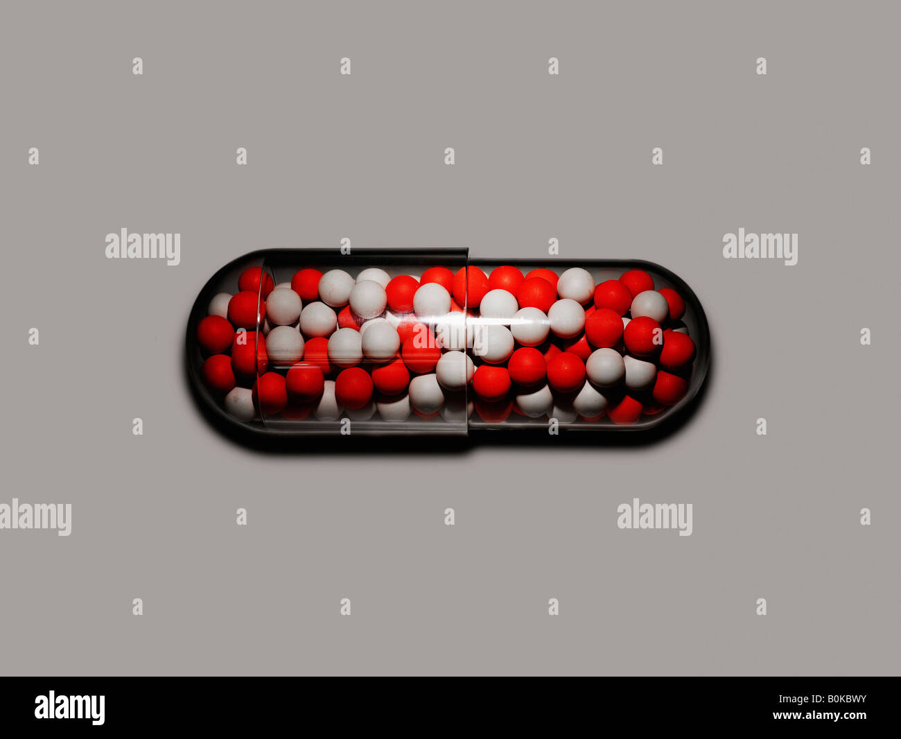 Red and White Pills Stock Photo - Alamy