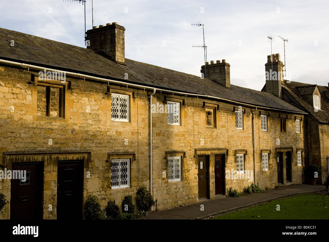 Terraced cottages in Chipping Campden Gloucestershire United Kingdom ...