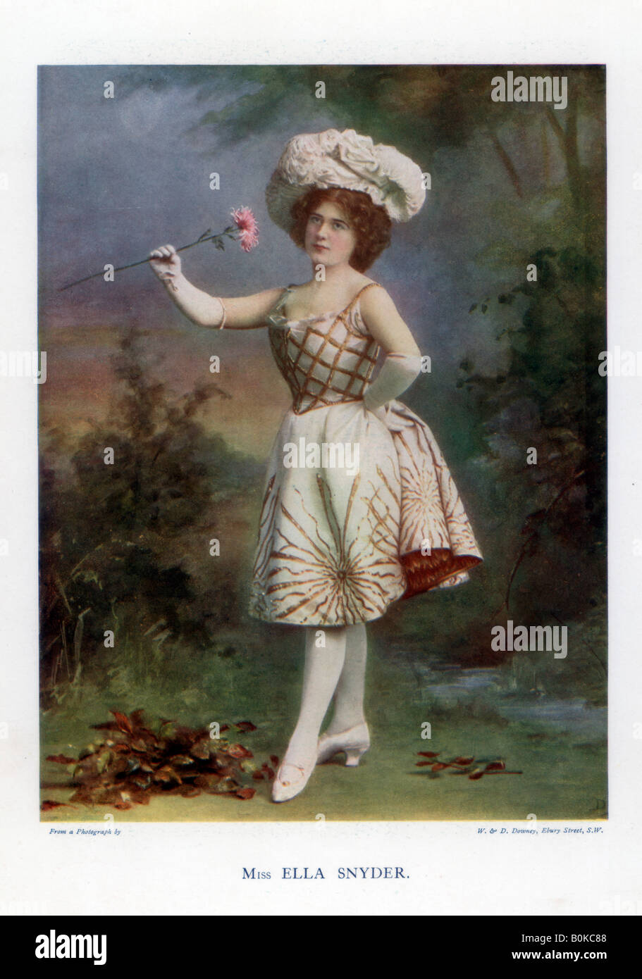 Ella Snyder, actress, 1901.Artist: W&D Downey Stock Photo - Alamy