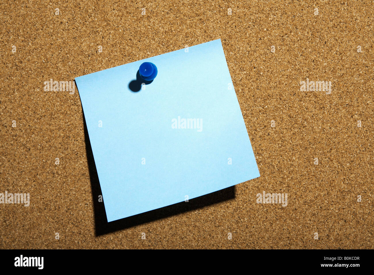 Blue Note Pinned on Board Stock Photo - Alamy