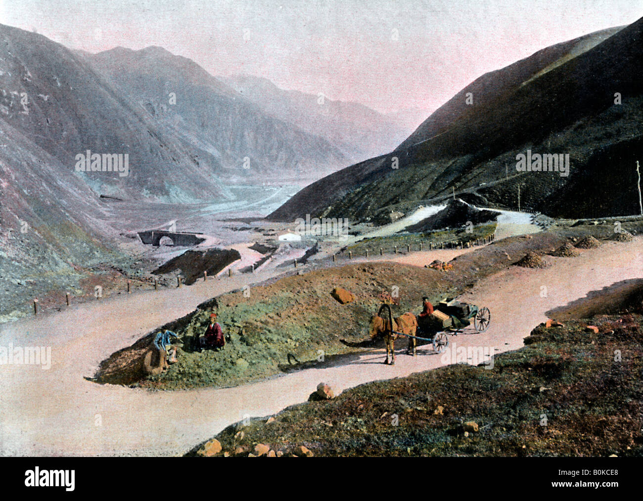 Georgian Military Road, c1890. Artist: Gillot Stock Photo - Alamy