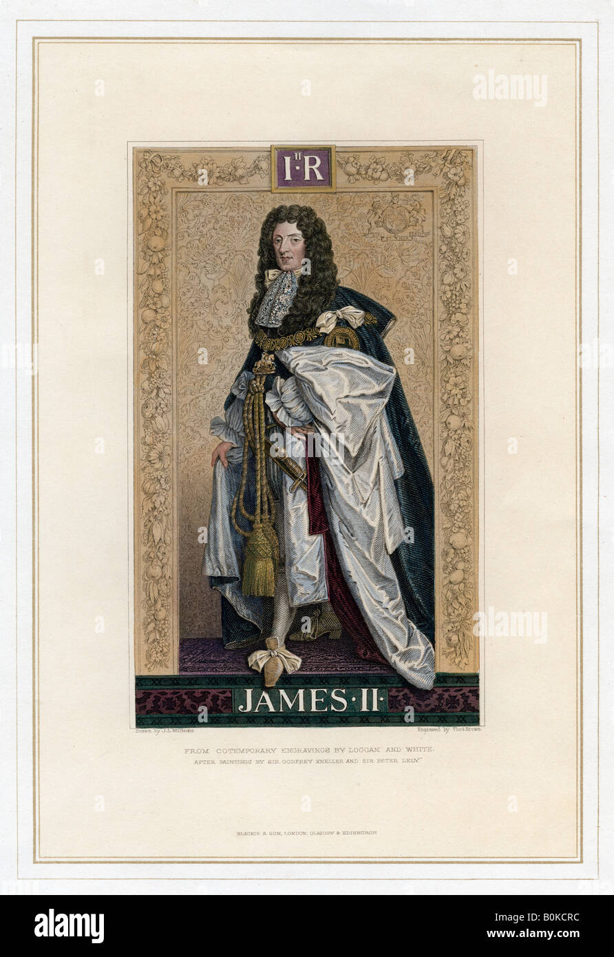 James II, King of England, Scotland and Ireland. Artist: T Brown Stock ...