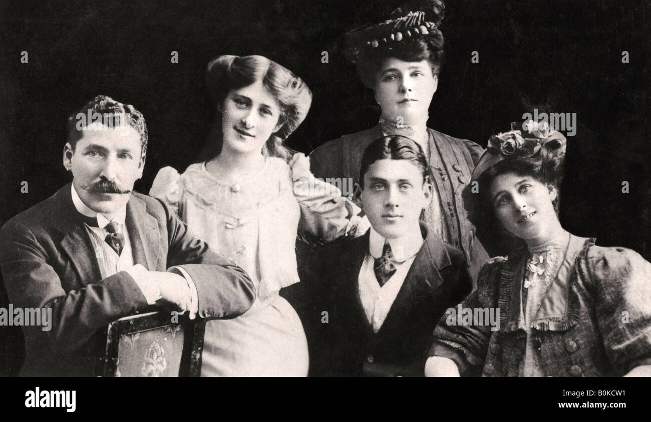 The Dare Family, early 20th century. Artist: Unknown Stock Photo - Alamy