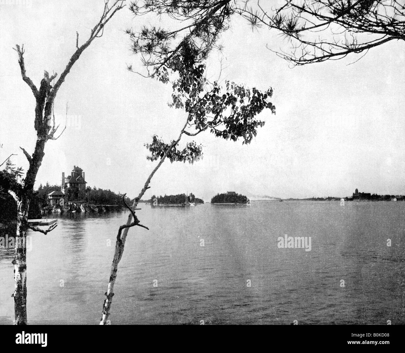 'The Thousand Islands', St Lawrence River, Canada, 1893.Artist: John L ...