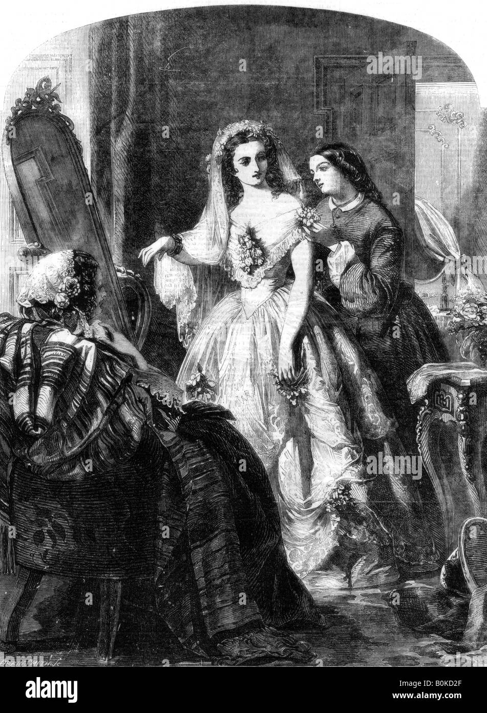 'The Bride', 1856.Artist: Abraham Solomon Stock Photo - Alamy
