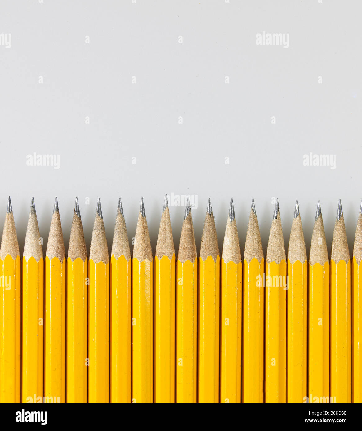 Pencils in Row Stock Photo - Alamy
