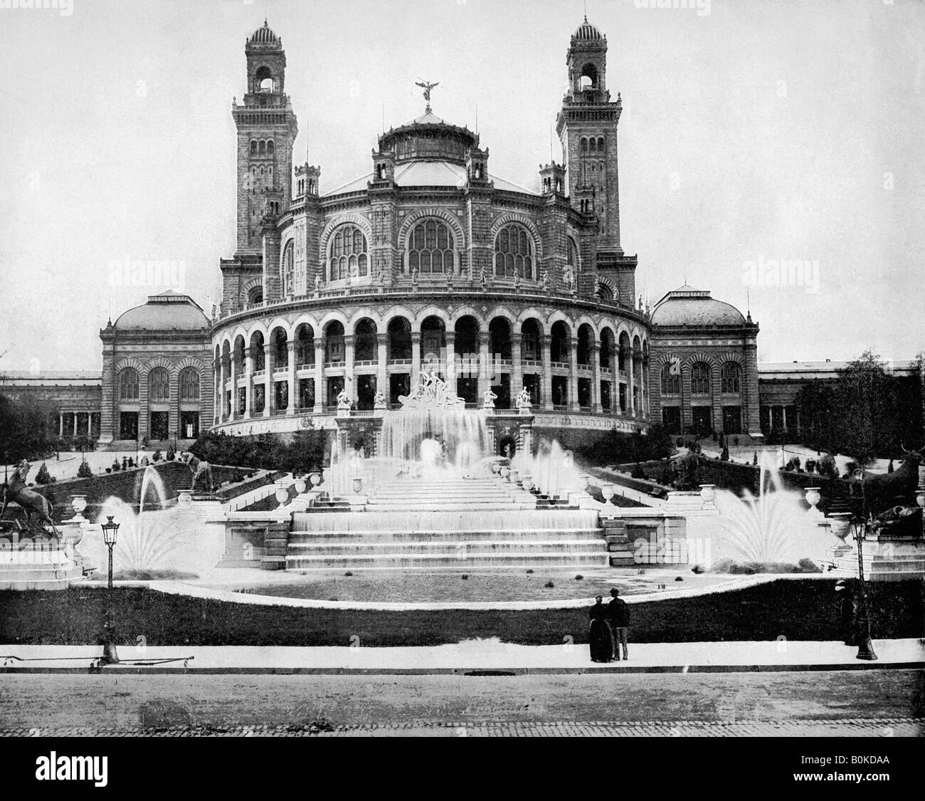 The Trocadero, Paris, 1893.Artist: John L Stoddard Stock Photo - Alamy
