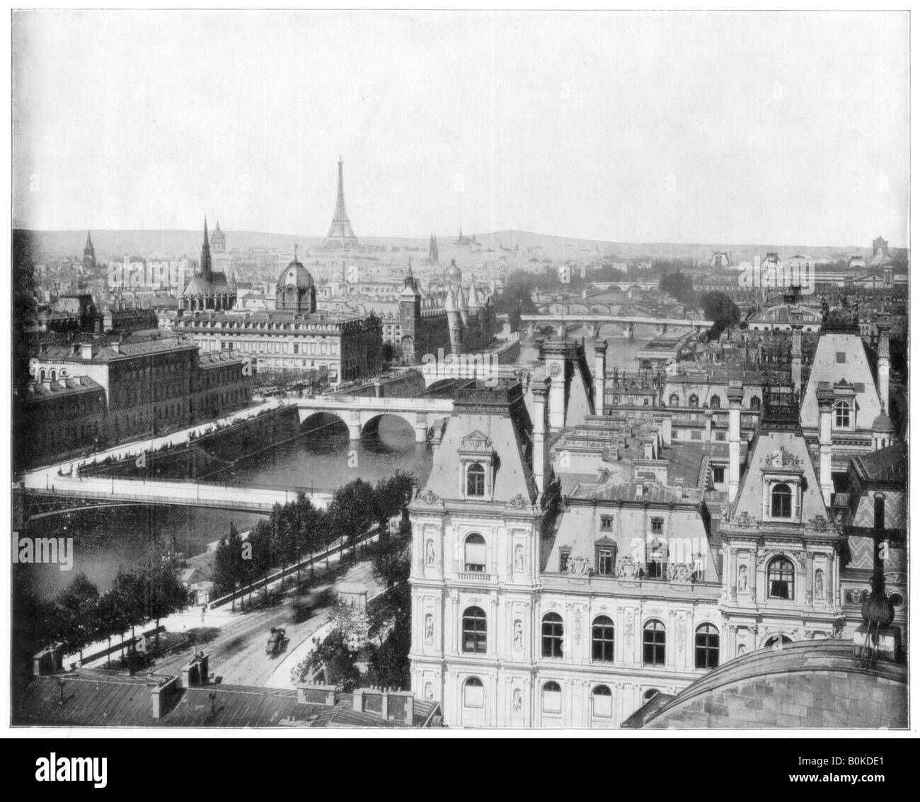 Panorama of Paris, France, late 19th century.Artist: John L Stoddard ...