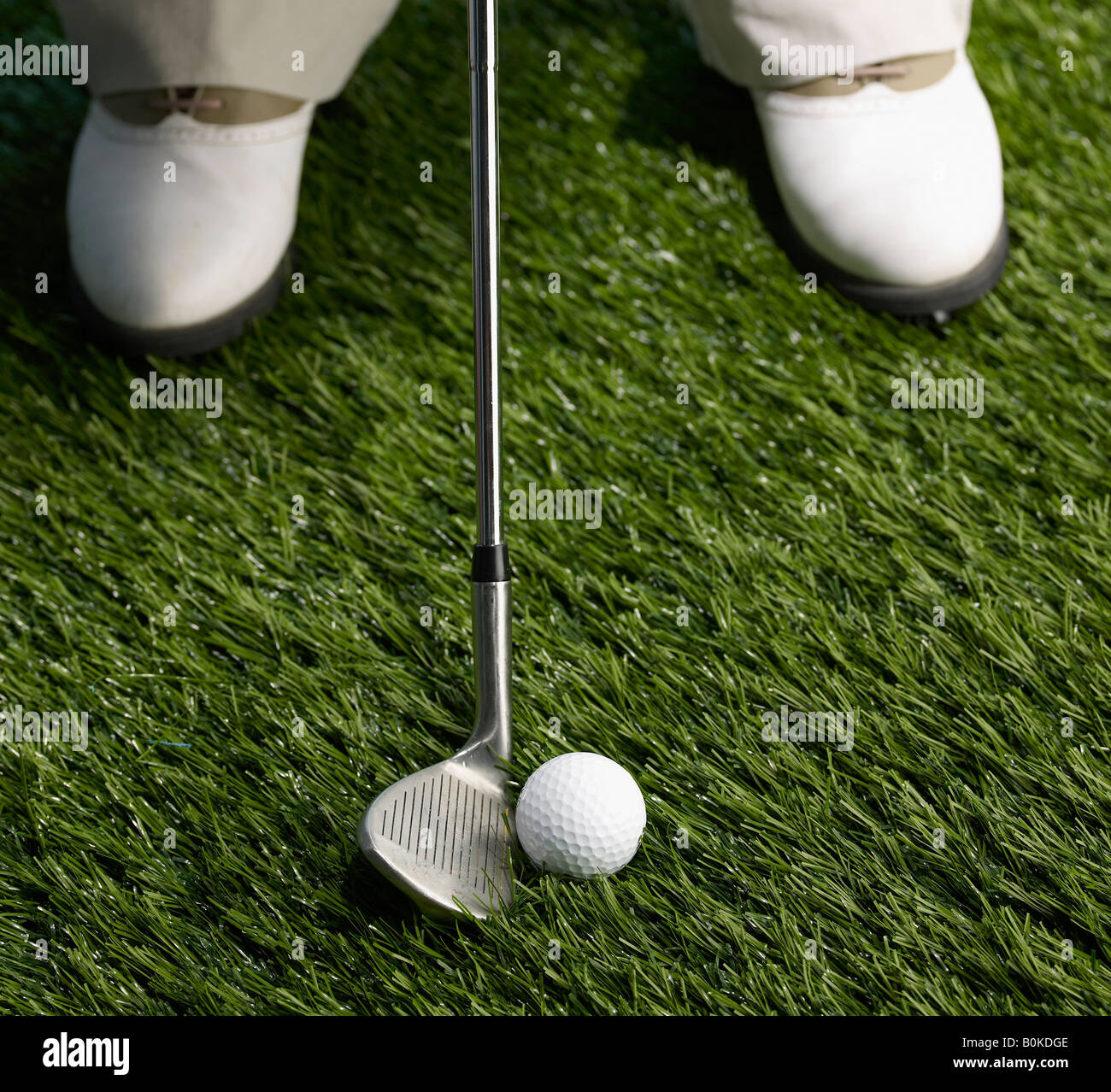 Golf Player Hitting Ball Stock Photo - Alamy