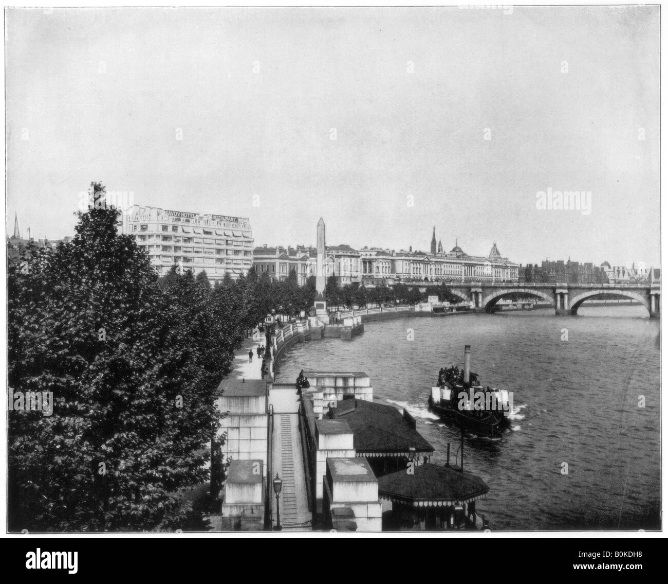 The Thames Embankment and Cleopatra's Needle, London, late 19th century ...